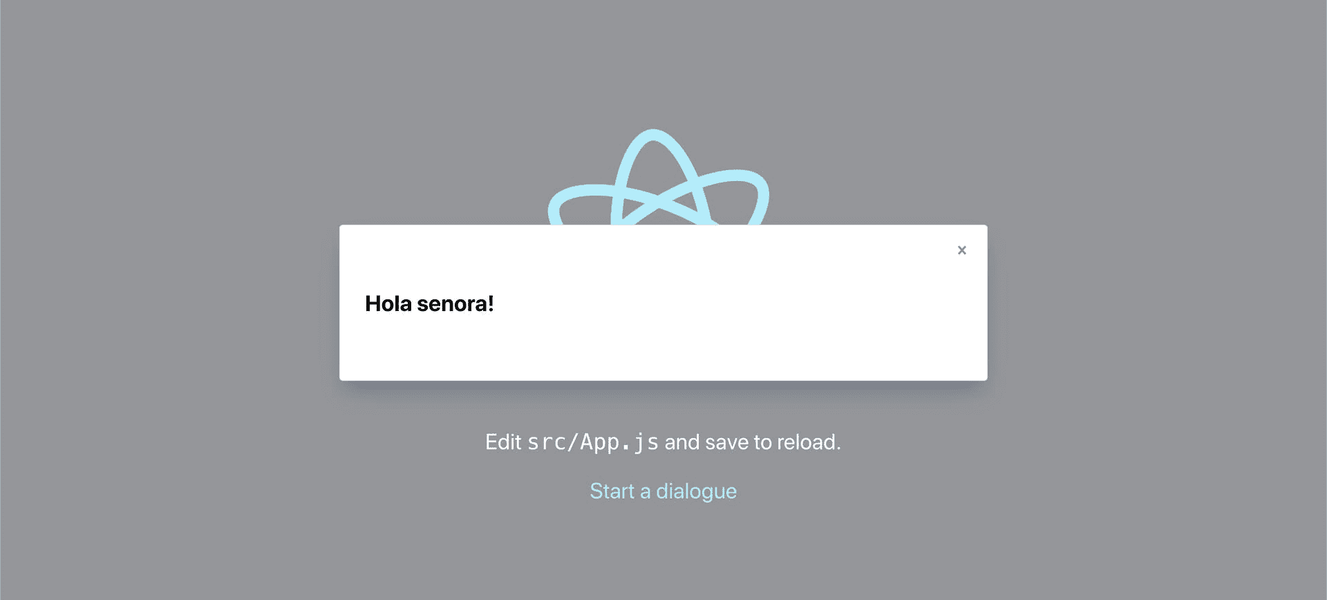 How to create dialog boxes with React hook and React context