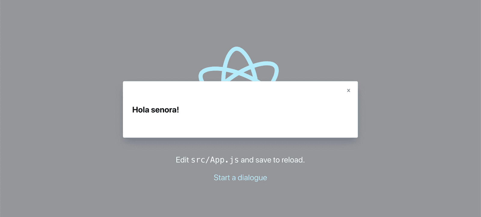 How to create dialog boxes with React hook and React context
